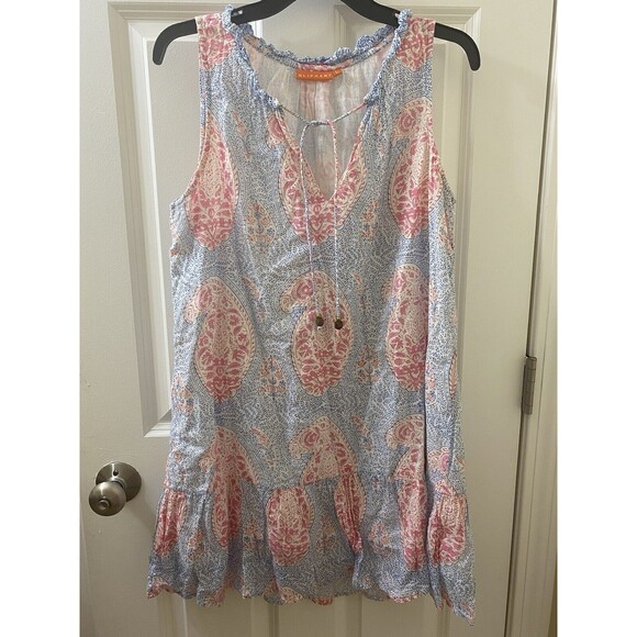 Oliphant | Dresses | Oliphant Paisley Print Mini Dress Cotton ...